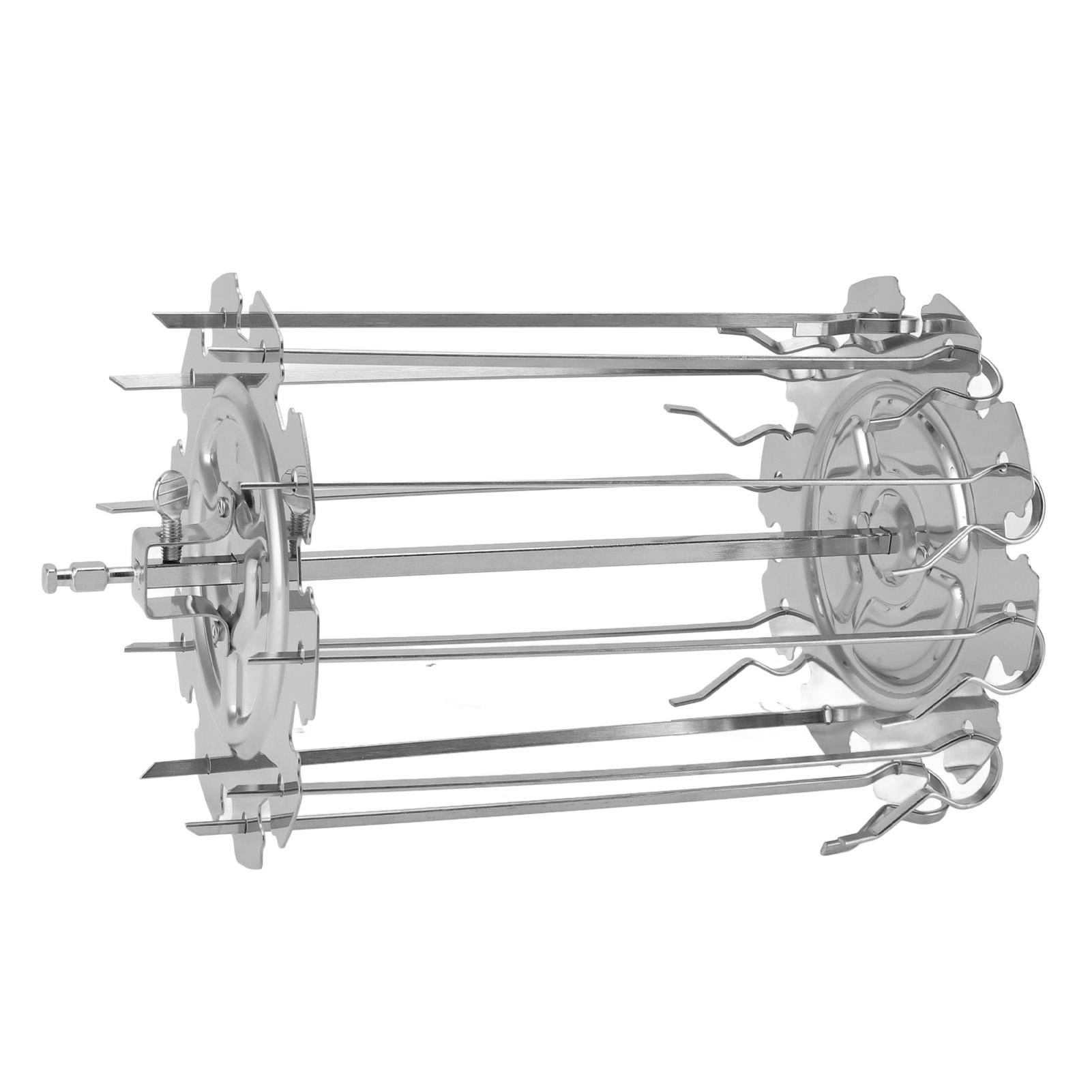 YAHHU Premium Stainless Steel Rotisserie Skewer Set – 10‑inch ...