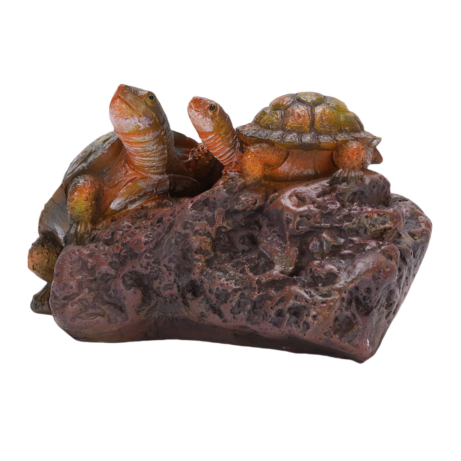 YAHHU Resin Tortoise Garden Statue Ornament Sculpture, 2 Turtles on ...