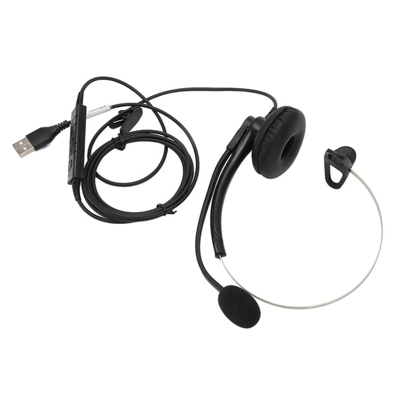 YAHHU Single Ear Wired Headset Noise Canceling HD Calling Telephone ...