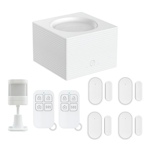 YAHHU Smart Home Wireless WiFi Alarm System with 8‑Piece Kit, 100 ...