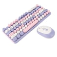 YAHHU W688 82-Key Wireless Bluetooth Keyboard and Mouse Combo, 2.4G ...