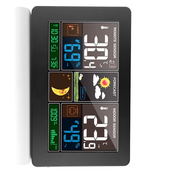 YAHHU Weather Station Indoor Outdoor Wireless Thermometer Hygrometer ...
