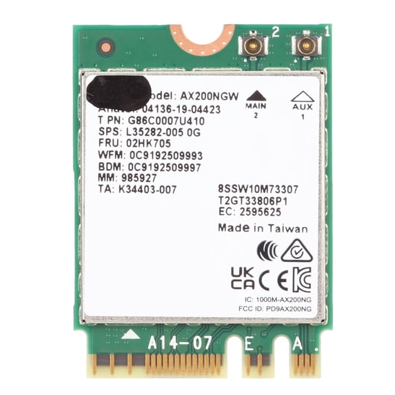 YAHHU WiFi 6 Wireless Card Dual Band 3000Mbps M.2 NGFF 802.11ax ...