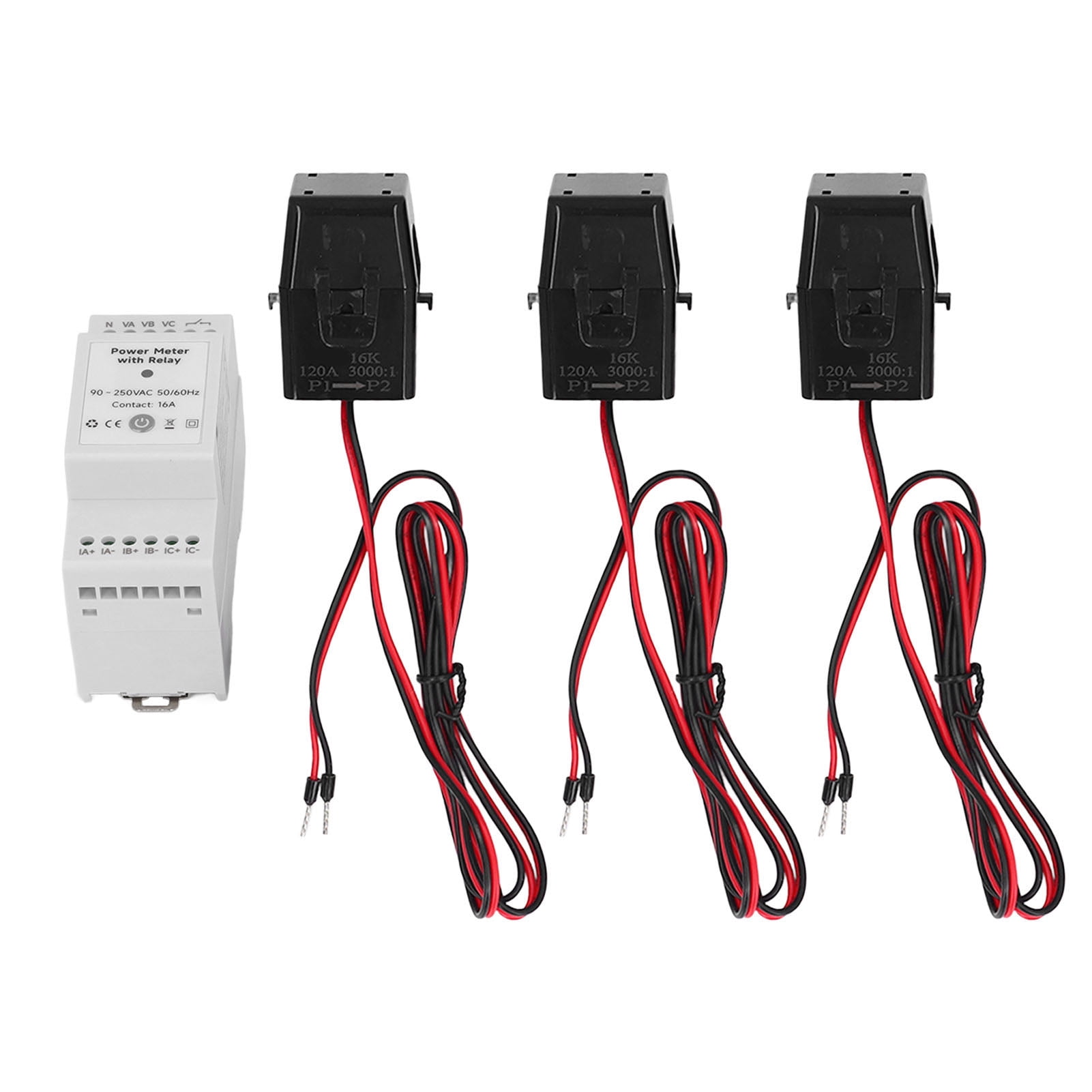 YAHHU WiFi Energy Monitor 3 Phase 4 Wire Smart APP Control Electricity ...