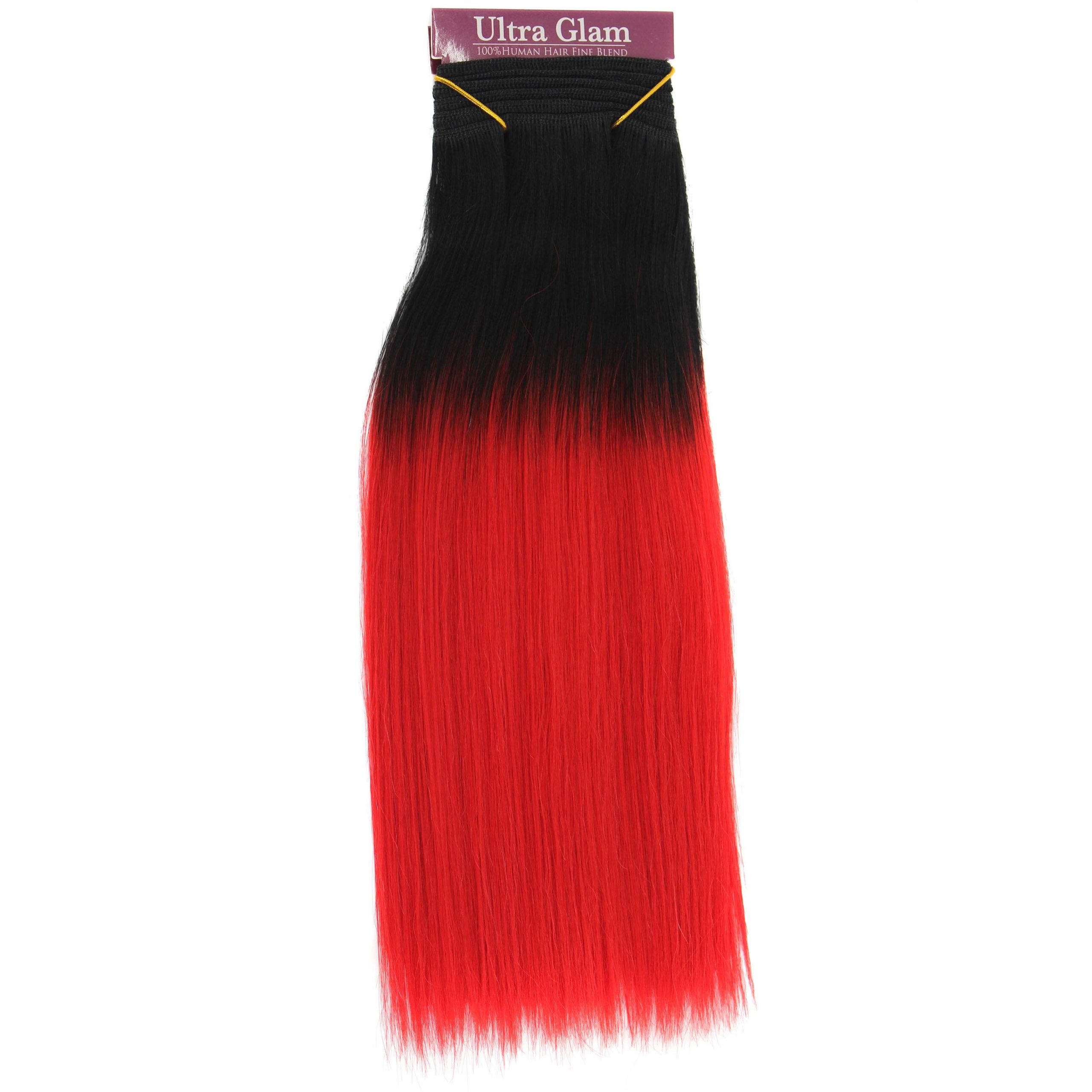 ULTRA GLAM YAKY WEAVE 12 Inch - OBLKRED - Walmart.com