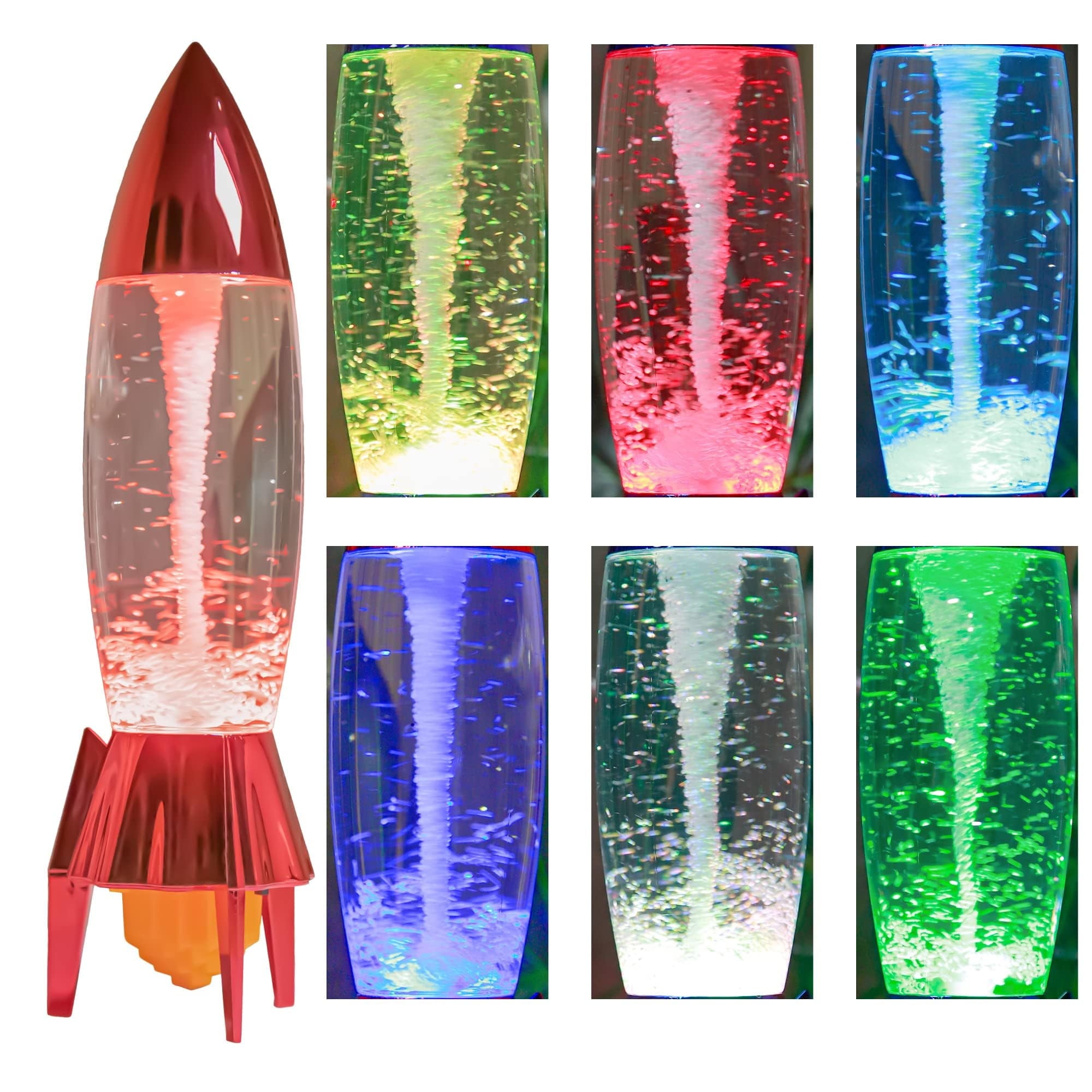 YAKii 11" Rocket Tornado Lamp LED Color Changing,Tornado Maker Science ...