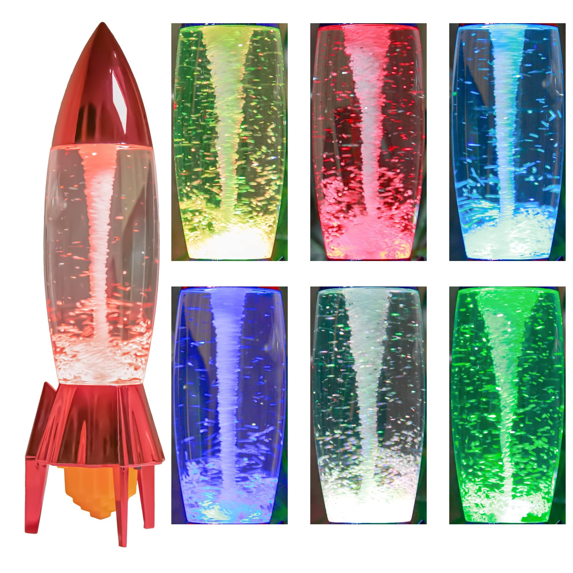 YAKii 11" Rocket Tornado Lamp LED Color Changing,Tornado Maker Science ...