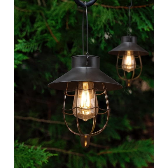 Solar Table Light Waterproof Outdoor & Indoor Lantern - White Metal ...