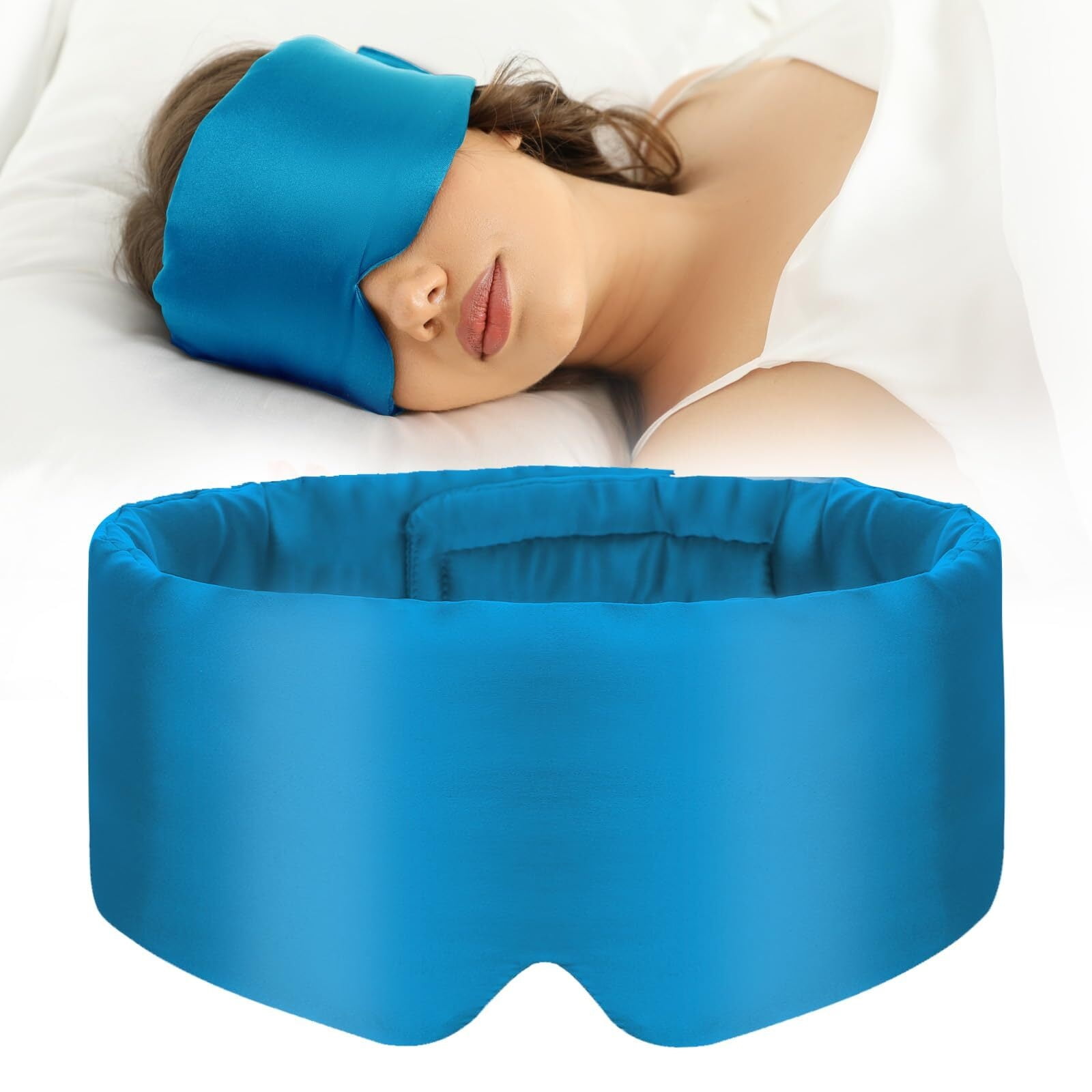 YALI 100% Mulberry Silk Sleep Mask Eye Mask for Women Man with ...