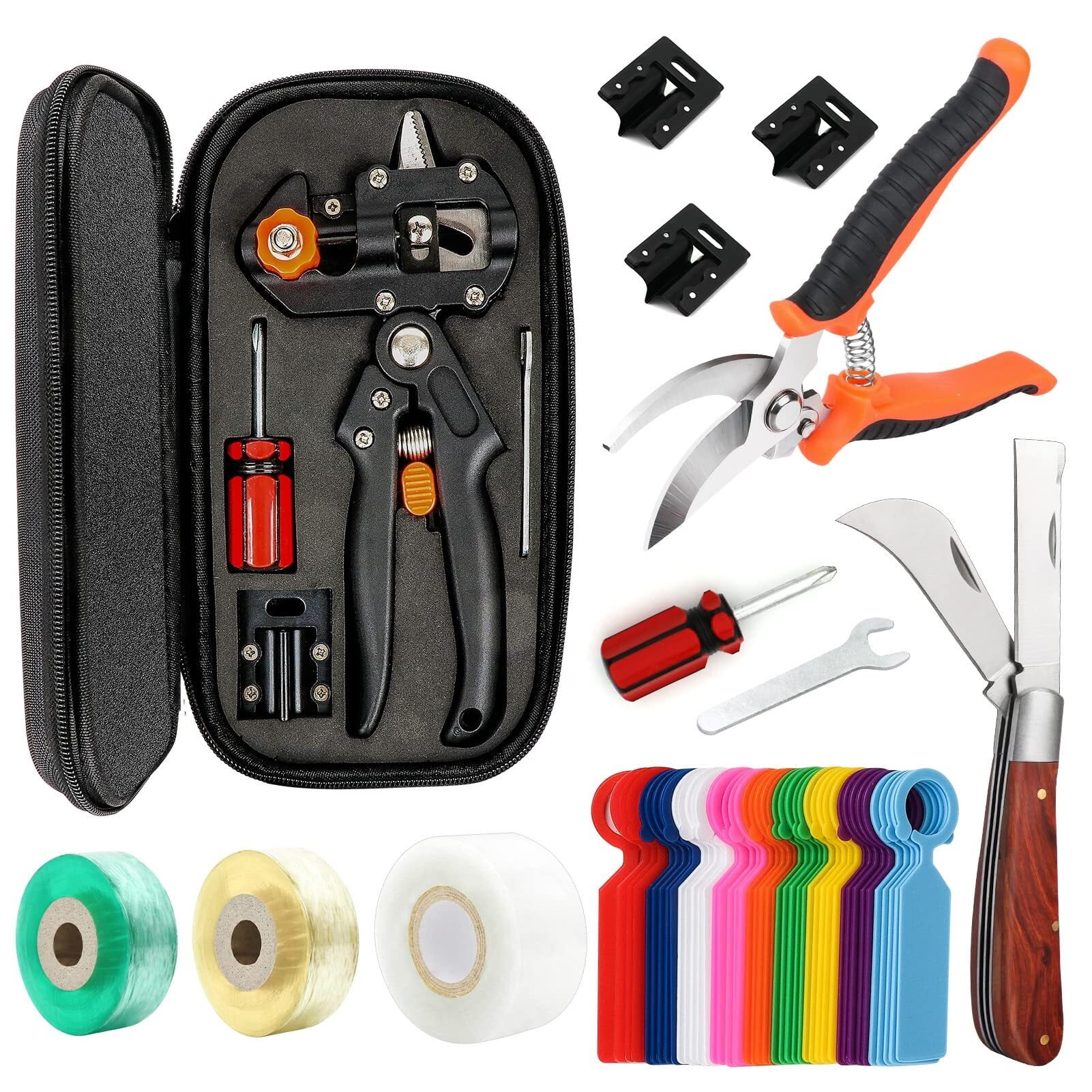 YALI Garden Grafting Tool Kits, 2 in 1 Pruning Tools Including Grafting ...