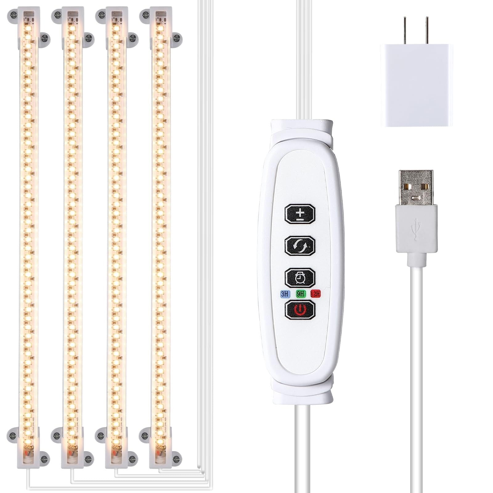 YALI LED Plant Growing lamp, 3000K Full Spectrum Grow Light Strips for ...