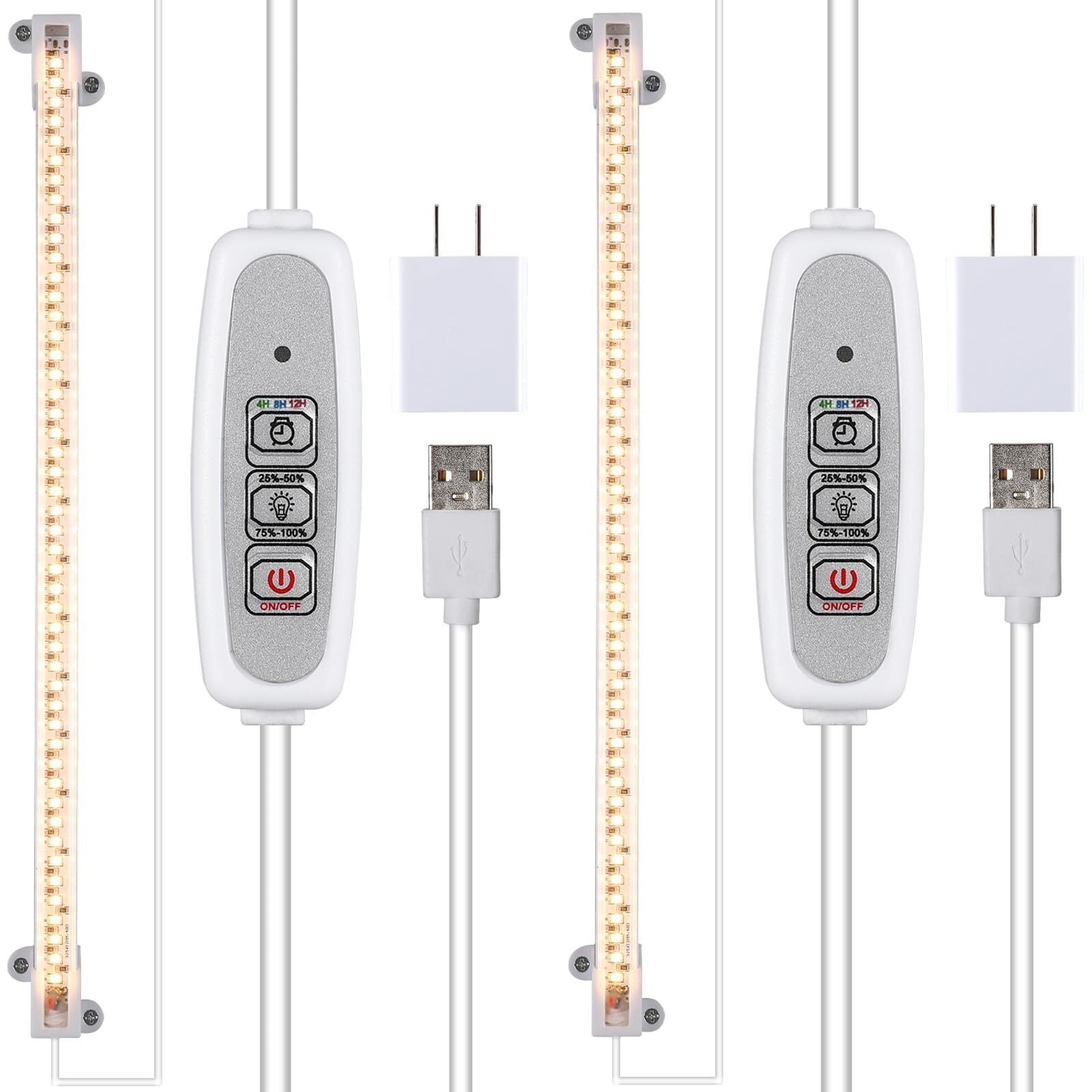 YALI LED Plant Growing lamp, 3000K Full Spectrum Grow Light Strips for ...