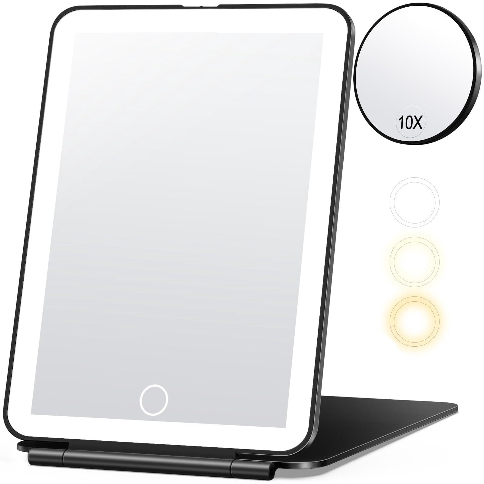 YALI Rechargeable Makeup Mirror for Travel, Vanity Mirror with 80LEDs ...