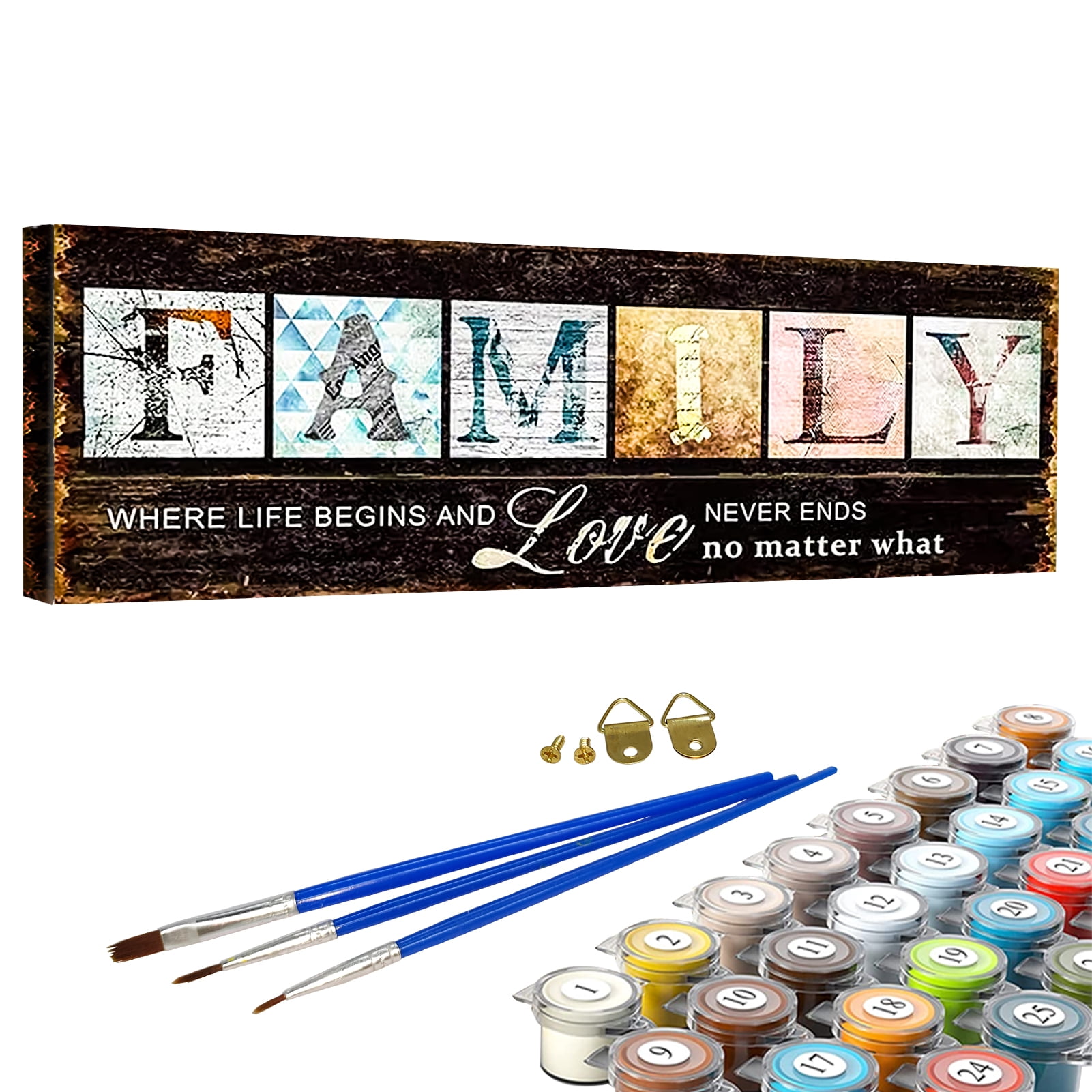 YALKIN Family Large Painting by Numbers for Adults Canvas Art DIY ...