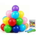 YALLOVE 10“ Assorted Standard Color Mix Latex Balloons, 100 Pieces ...