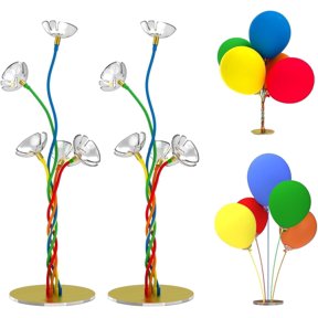 4 Sets of BIG Balloon Table Stand Kit with Pump, Reusable Clear ...