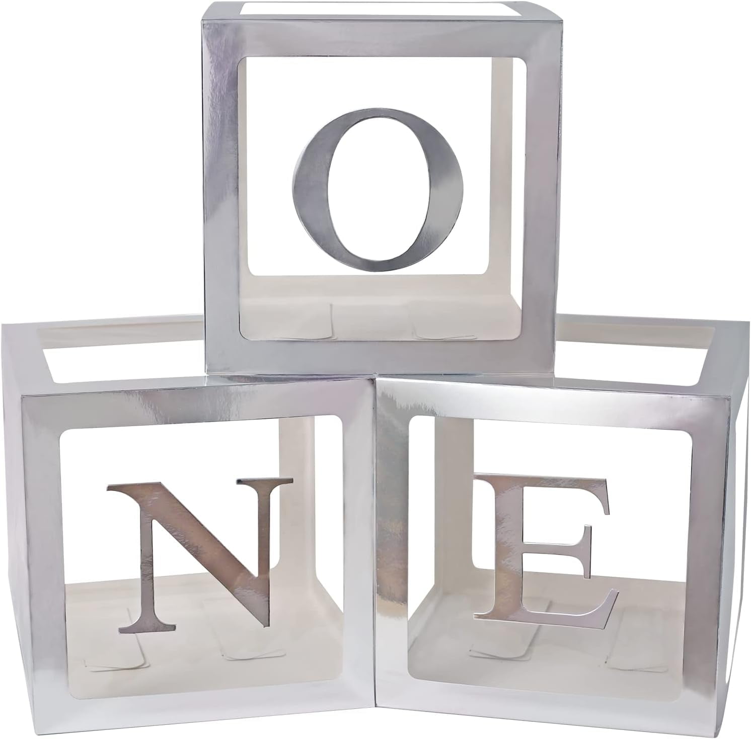 YALLOVE ONE Balloon Decoration Gift Boxes, Silver - Walmart.com