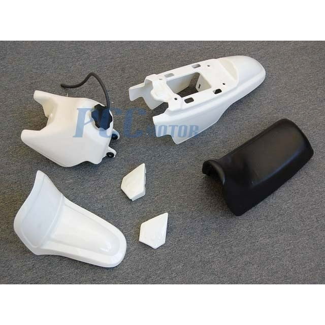 YAMAHA PW50 PW 50 PLASTIC SEAT GAS TANK KIT WHITE PS39 - Walmart.com