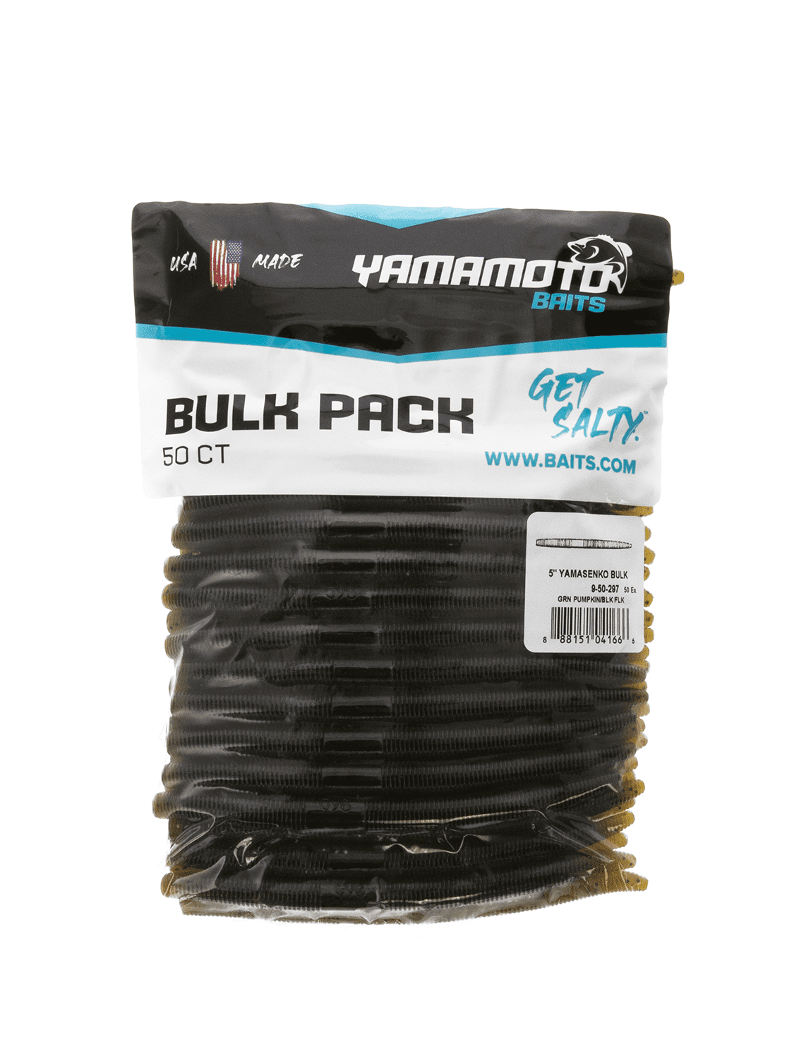 YAMAMOTO 5'' SENKO / GREEN PUMPKIN/BLACK FLAKE / 50 PACK - Walmart.com