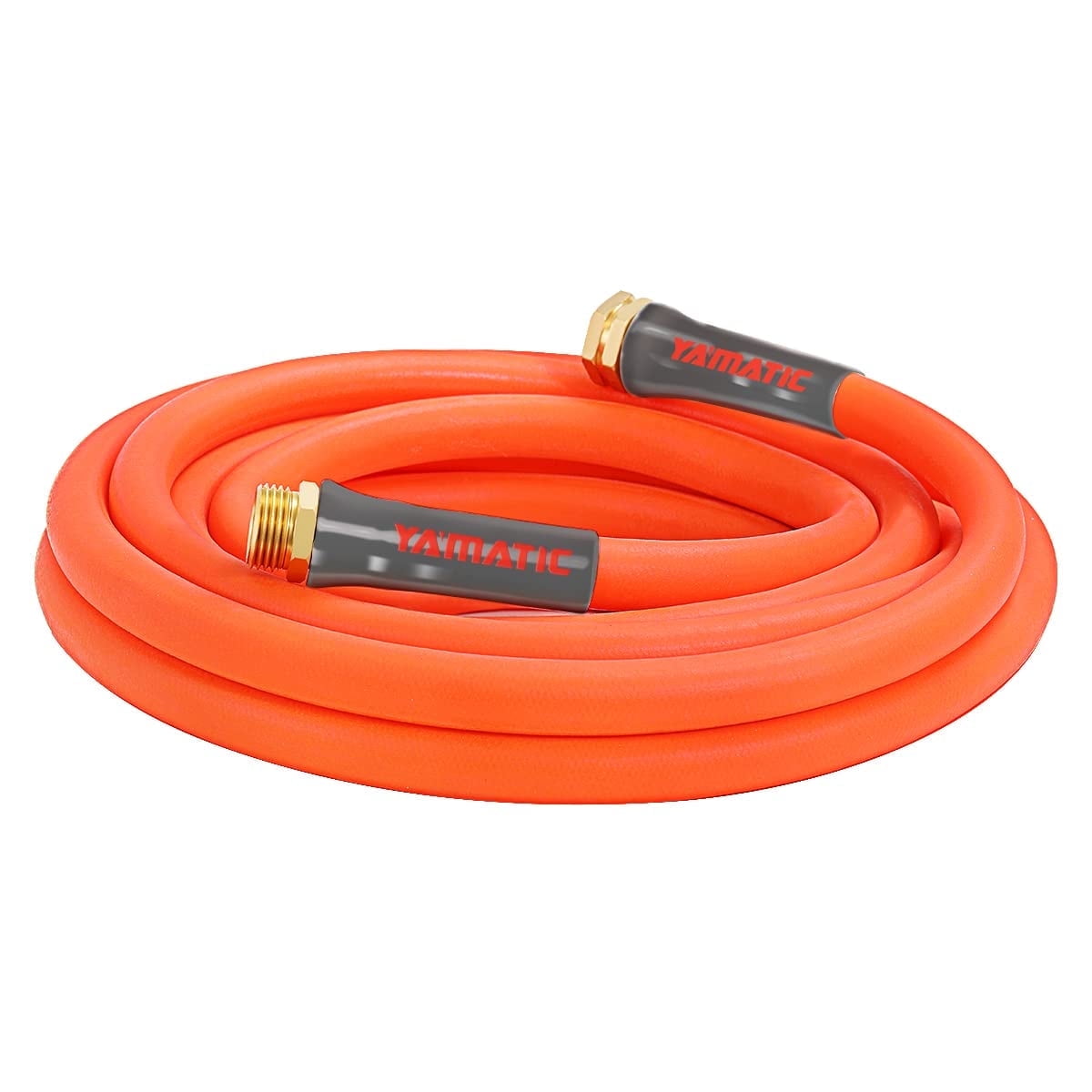 YAMATIC Short Garden Hose 5/8'' x 10 ft, All-Weather Flexibility, Heavy ...