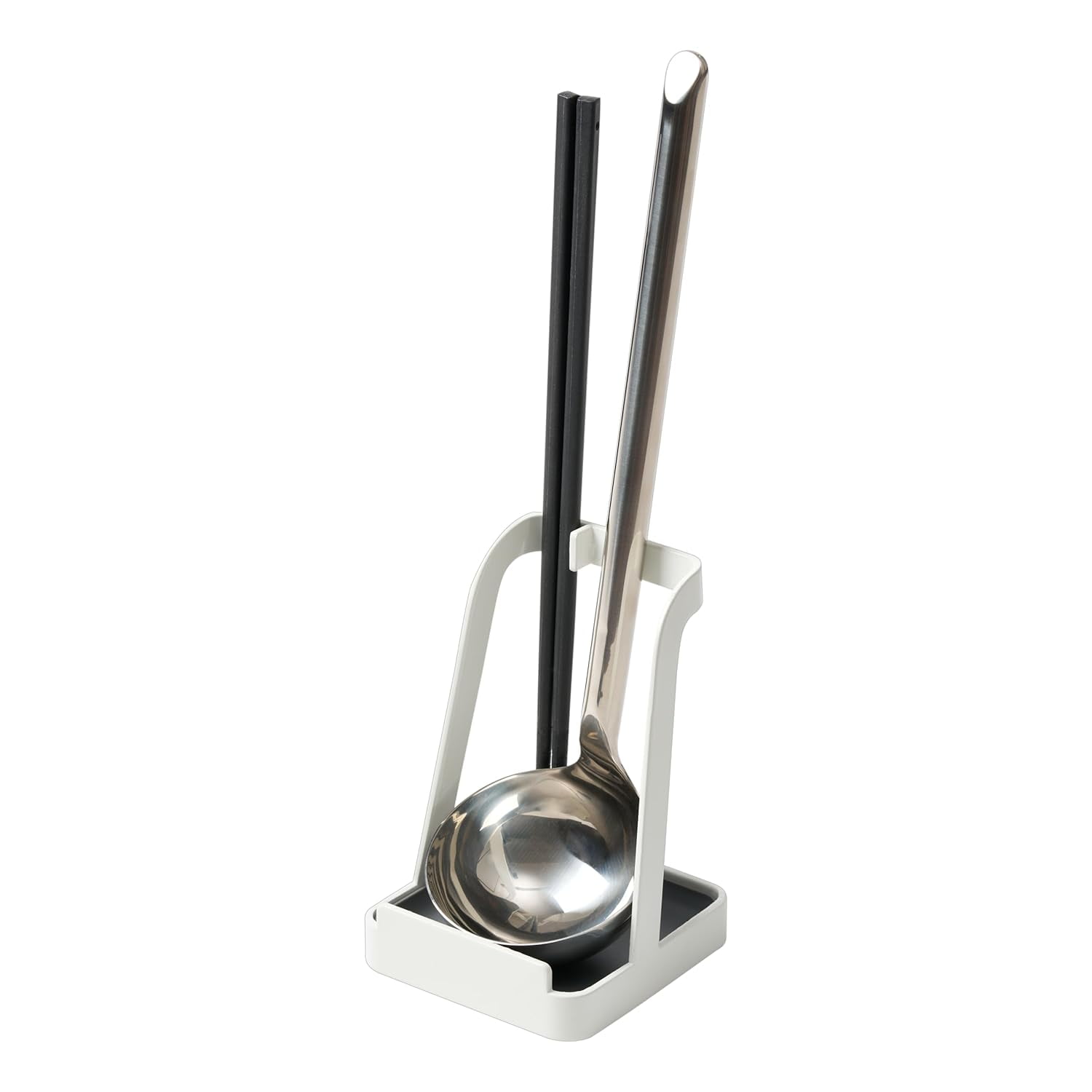 YAMAZAKI Home Ladle Holder Lid Stand For Utensils In Kitchen Steel ...