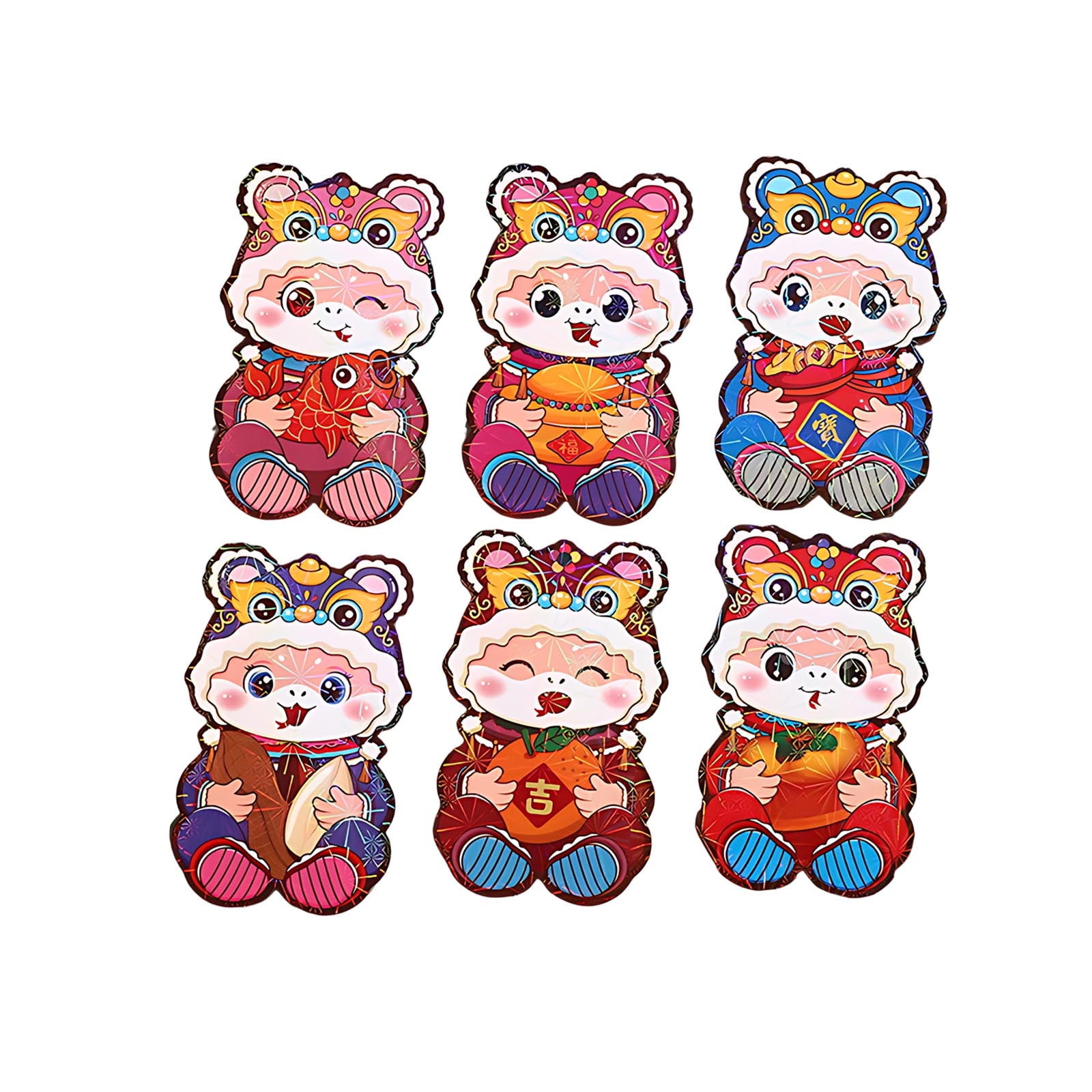 YAMB 2025 Snake Year Chinese Red Envelopes,6 PCS Year of The Snake Red ...