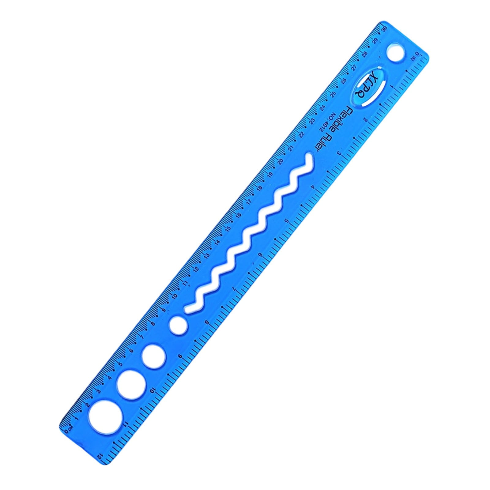 YAMB 30cm/12inch Flexible Ruler - Colorful Rubber Plastic Ruler with ...