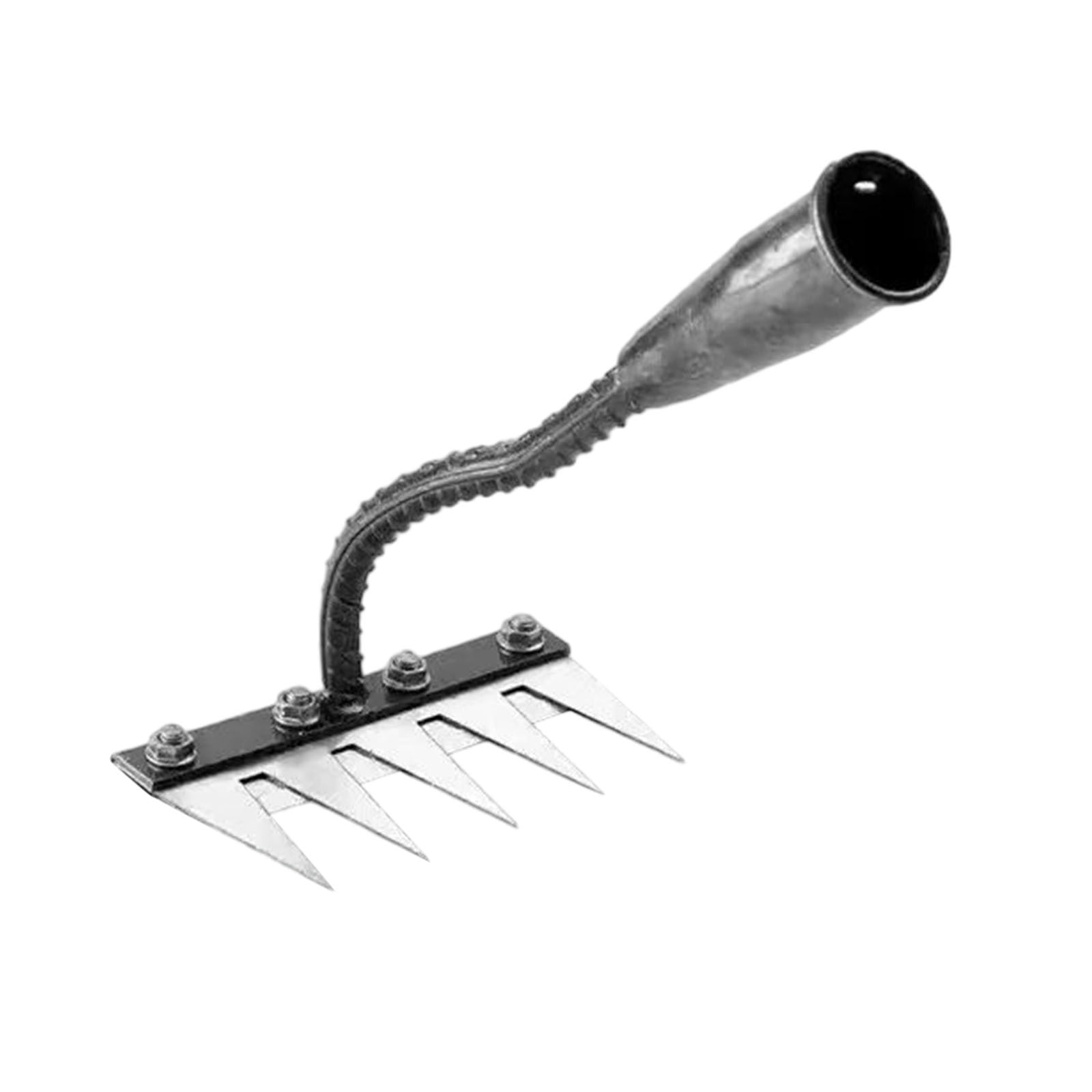 YAMB 5/6/7/8 Teeth Iron Rake,Carbon Steel Garden Weeding Rake,Heavy ...