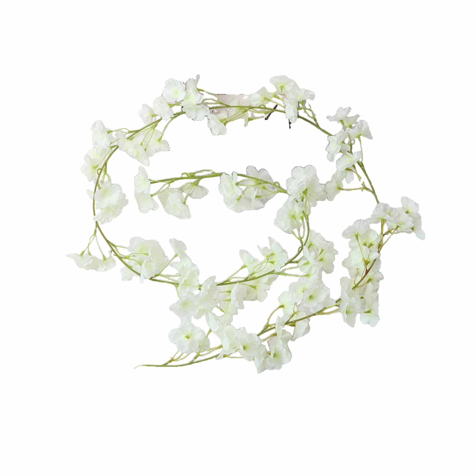 YAMB Artificial Cherry Blossom Flower Vines,71 Inch Faux Flower Garland ...