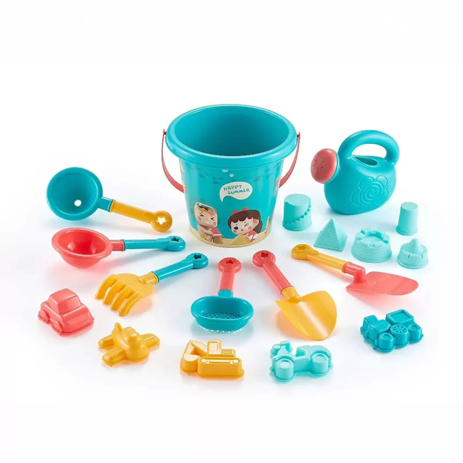 YAMB Beach Sand Toy Set for Kids,18 Pcs Sand Castle Toys with Beach ...