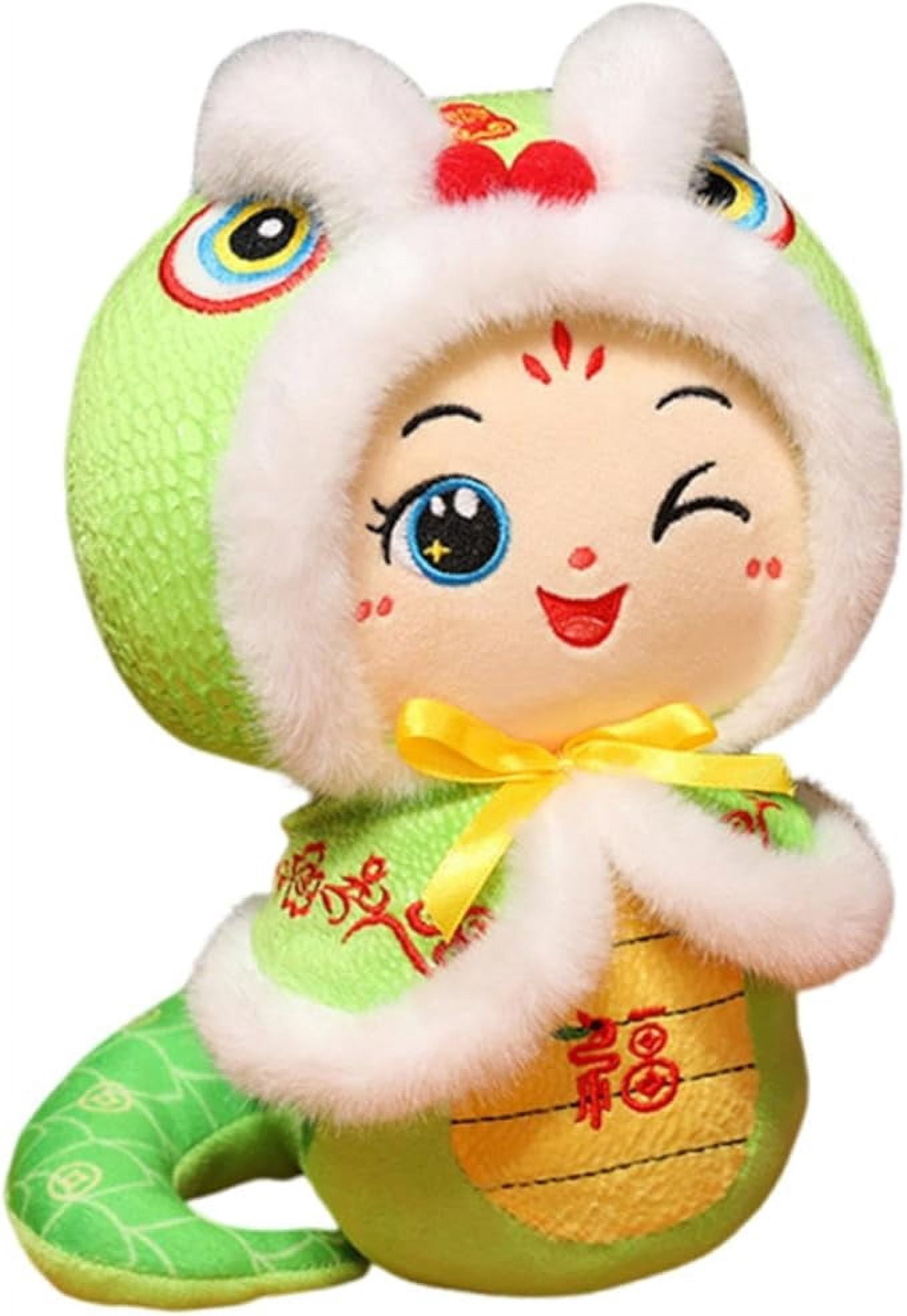 YAMB Chinese New Year Snake Plush Toy,9×5.5×3.5 Inch 2025 Year of The ...