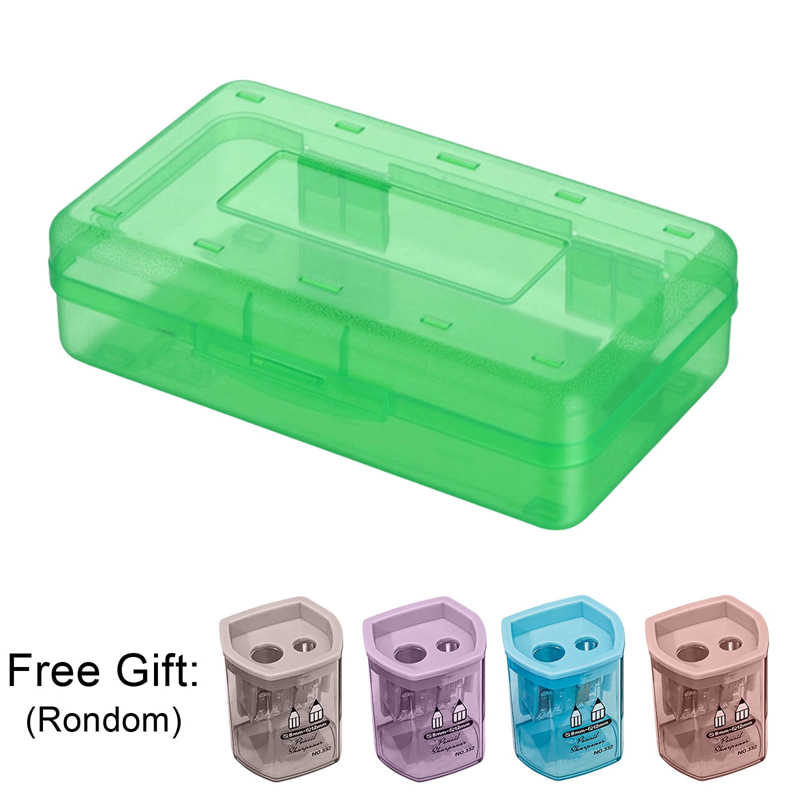 YAMB Clear Large Plastic Hard Pencil Case - Large Capacity Pencil Box ...