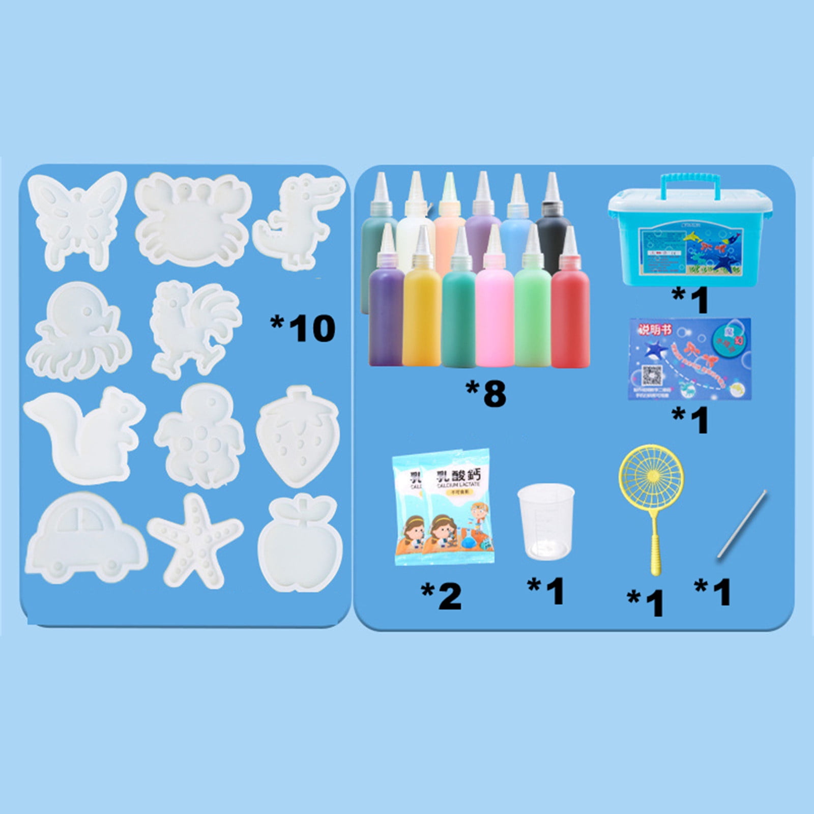 YAMB DIY Handmade Water Animal Set,DIY Squishy Making Kits Squish Maker ...