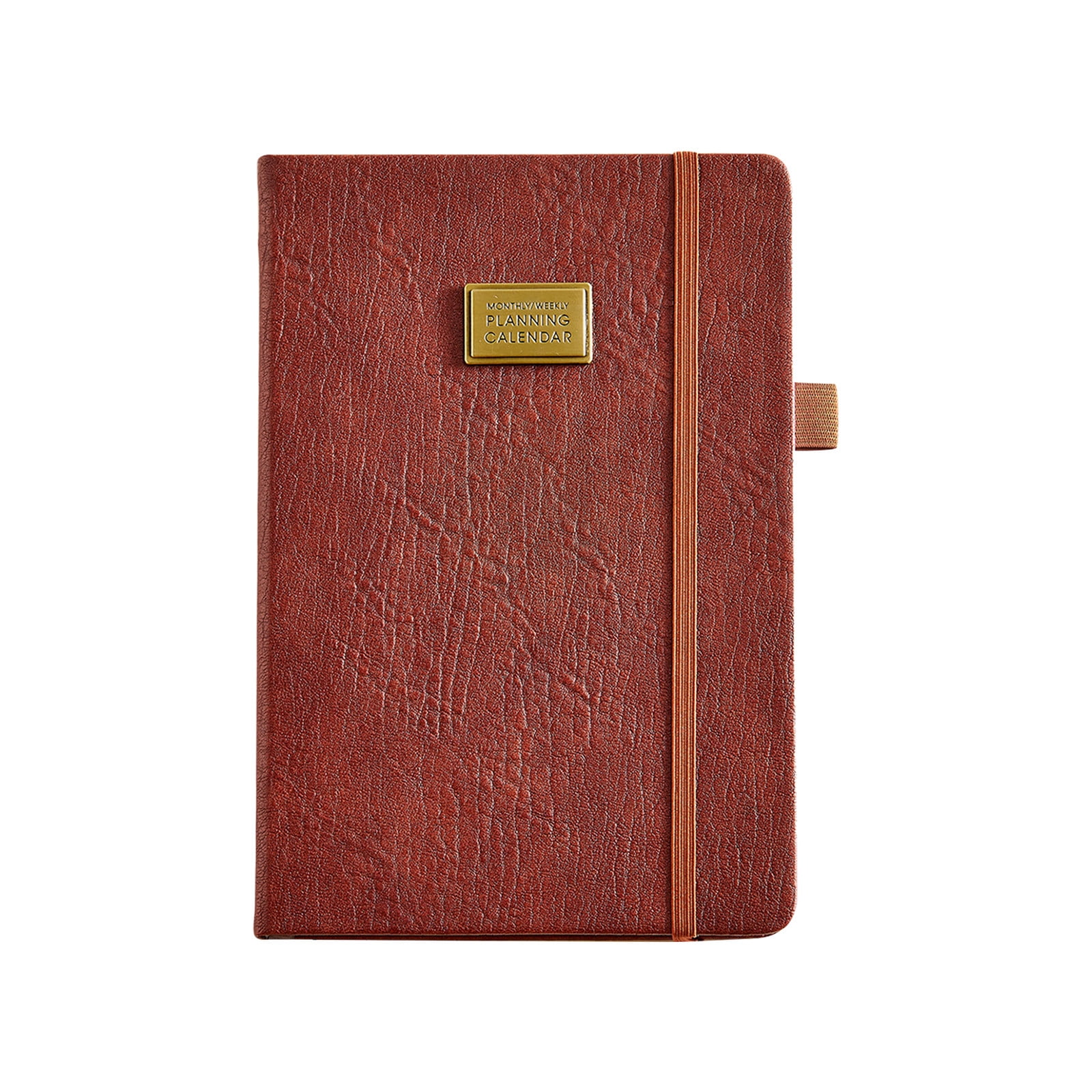 YAMB English Imitation Leather 2025 Calendar Planner,One Page Per Day ...
