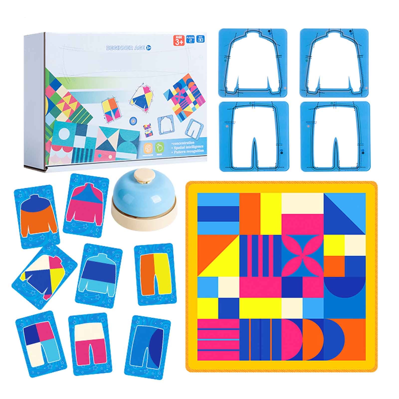 YAMB Graphic Color Matching Double Battl Table Game,Color Cubes Bead Tailor Master Kids ...