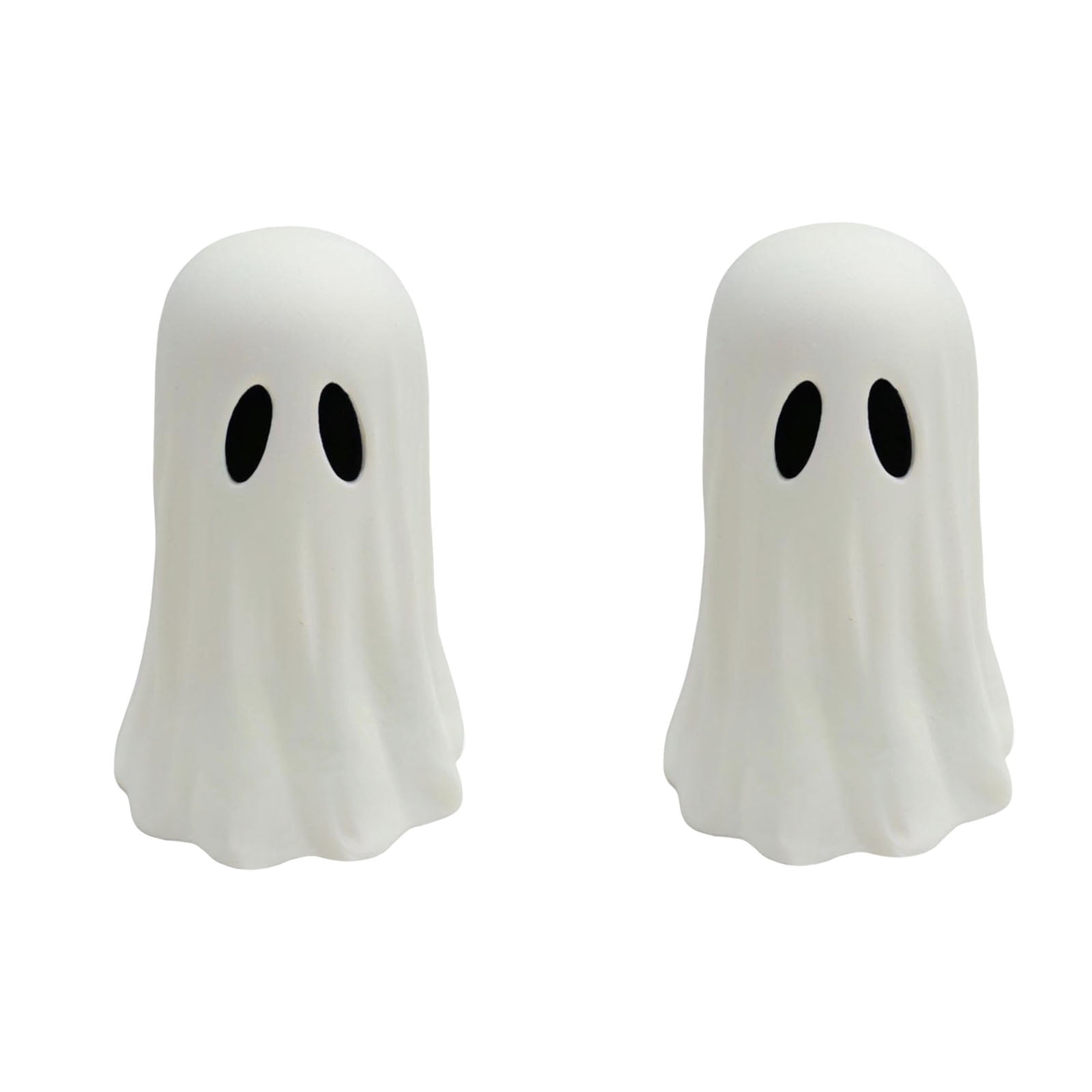 YAMB Halloween Paper Mache Ghost Tabletop Decorations – White 4in ...