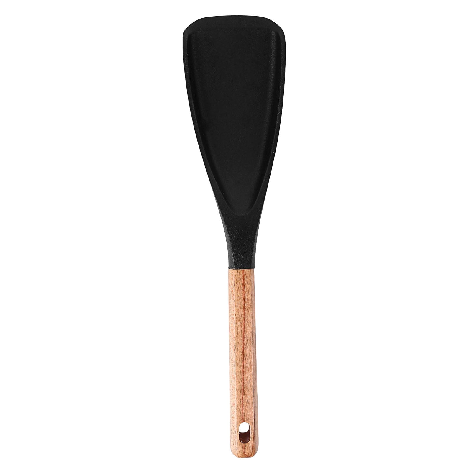 YAMB Large Silicone Spoon with Wooden Handle,,Wood Handle Mixing Spoons ...