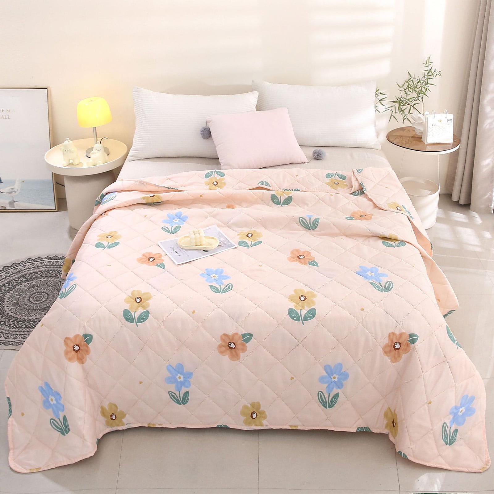 YAMB Lightweight Comforter Summer Quilt,Soft Microfiber Bedspread for ...