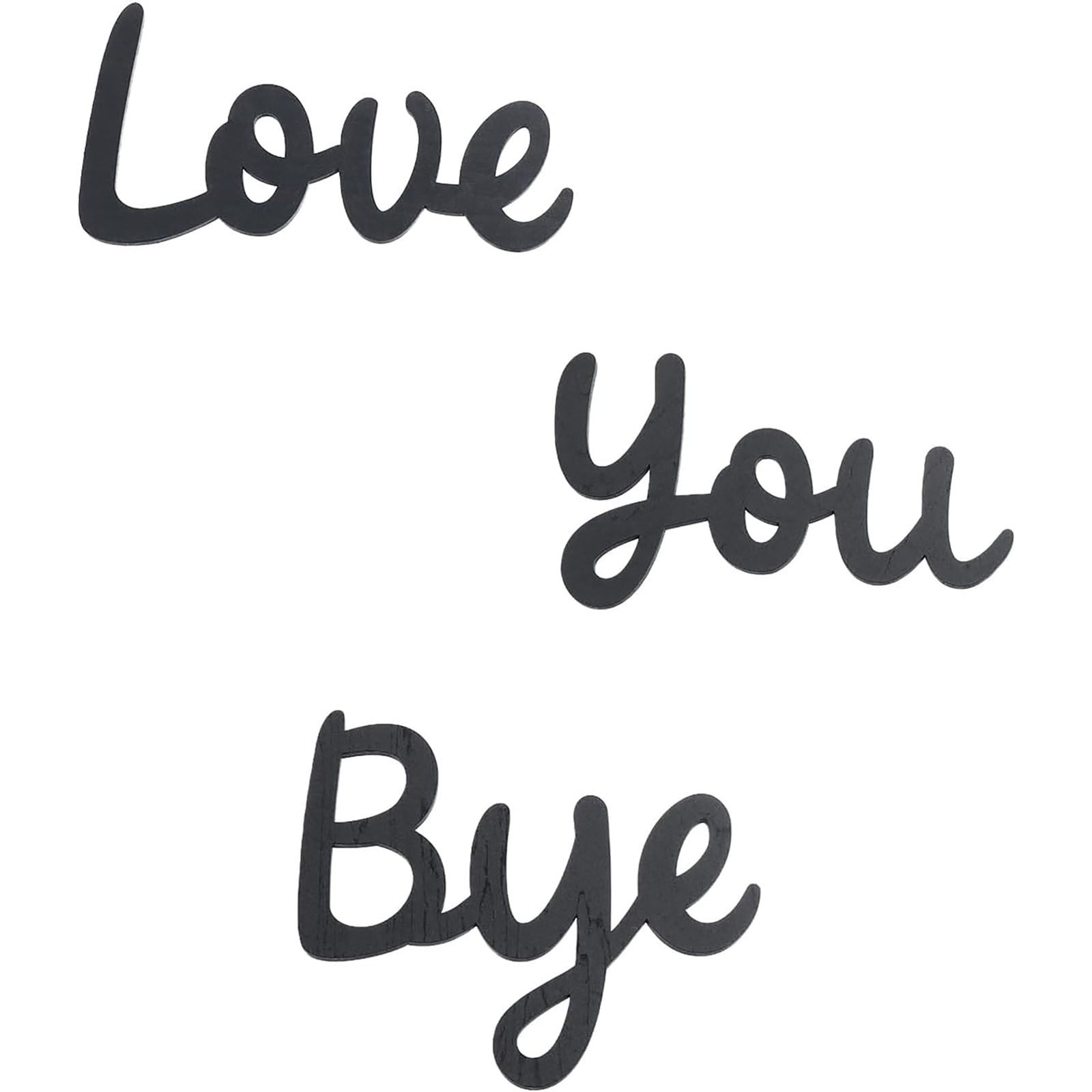 YAMB Love You Bye Wood Sign,Above Door Topper Decoration,Wooden Script ...