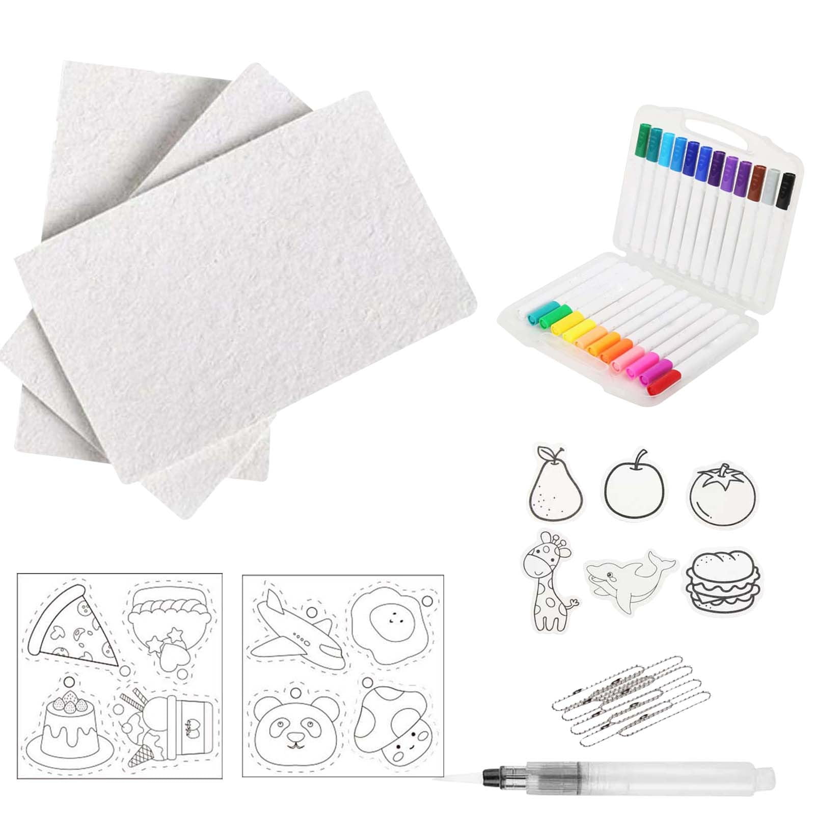 YAMB Magic Puffy Paint,3D Drawing Magic Canvas Sponge with Water Brush ...