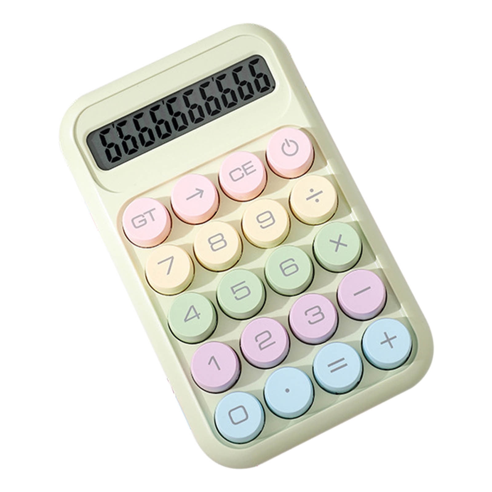 YAMB Mechanical Switch Calculator with Big Buttons,8 Digits Calculators Desktop with Large LCD ...