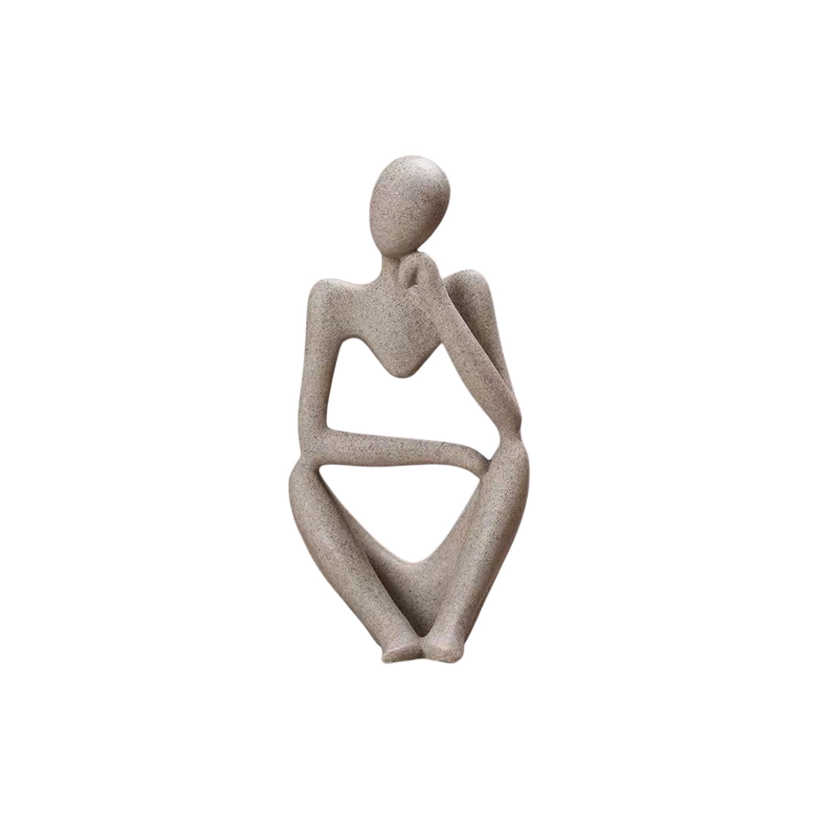 YAMB Minimalist Abstract Thinker Statue Set,9 Inch Neutral Home Decor ...