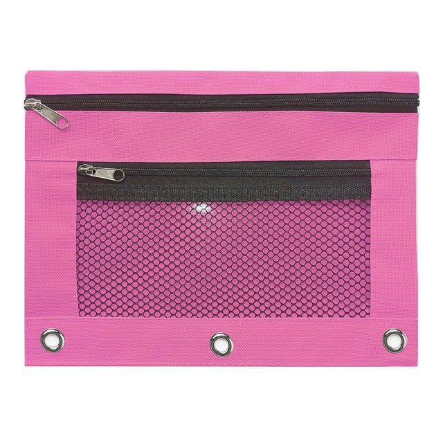 YAMB Pencil Pouch, 3 Ring Binder Pencil Bag with Large Capacity, Zipper ...