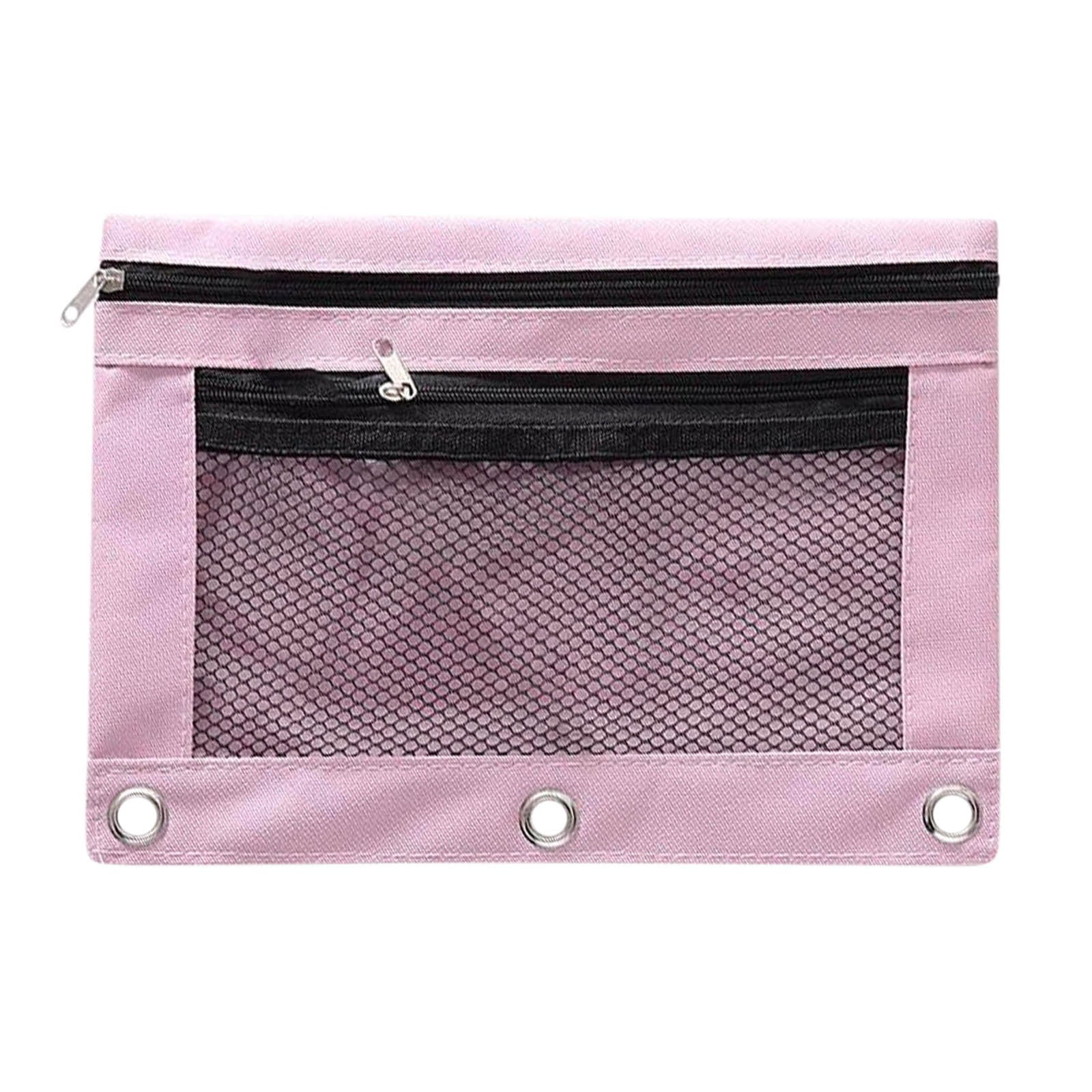YAMB Pencil Pouch, 3 Ring Binder Pencil Bag with Large Capacity, Zipper ...