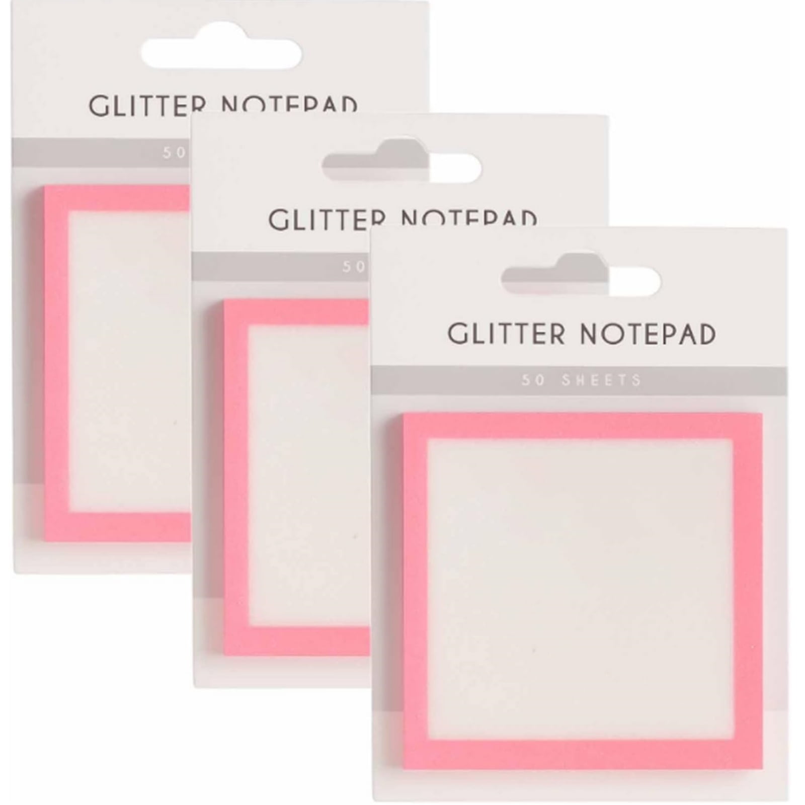 YAMB Sparkle Sticky Notes - Clear Post It Notes Pastel,Cute Self ...