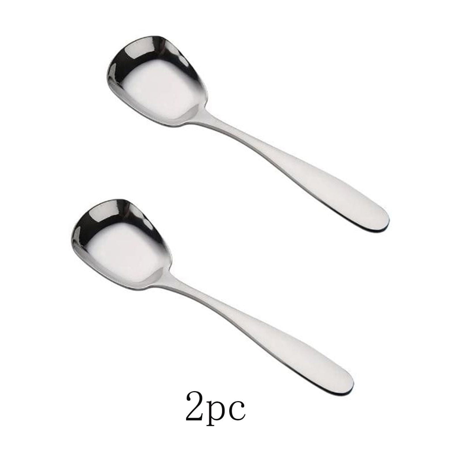 YAMB Square Head Spoons, Korean Style Square Sugar Spoon,Thick Heavy ...