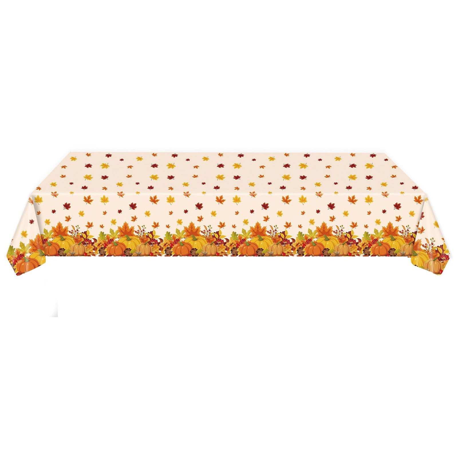 YAMB Thanksgiving Tablecloth Plastic 54x108 Inch, Disposable Fall ...