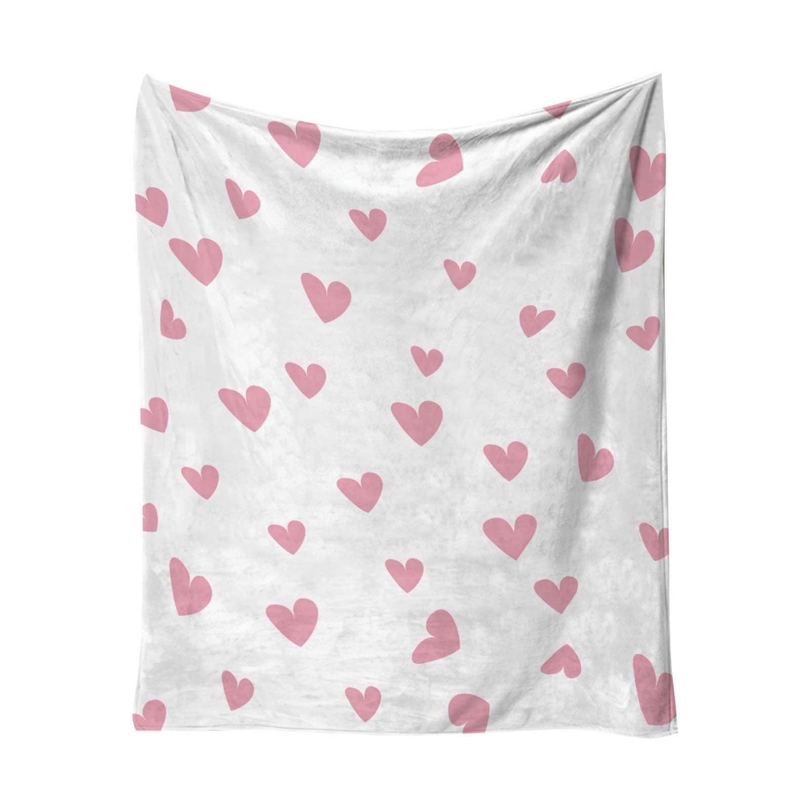 YAMB Valentine's Day Love Heart Throw Blanket,40×51 Inch Lightweight ...