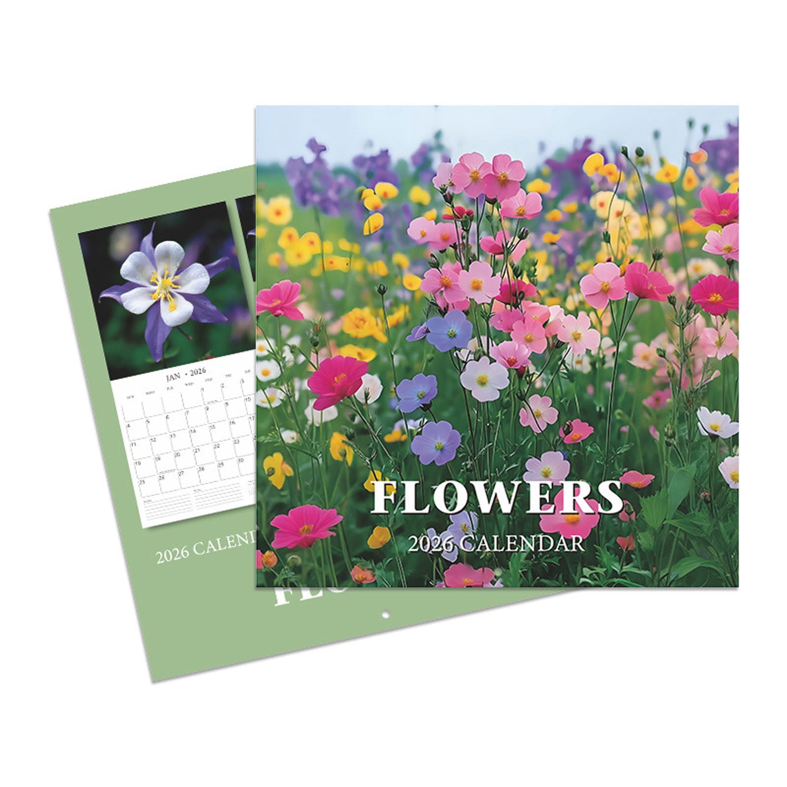 YAMB Wall Calendar 2026 – Jan.2026 - Dec.2026,Flowers Themed 12 Monthly ...