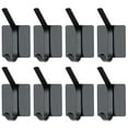 YAMUZONG 8 Pack Black Self Adhesive Coat Hooks for Hanging - Walmart.com